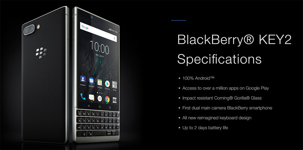 BlackBerry Key2 การพยายามอีกครั้งของมือถือติดแป้นพิมพ์ ในยุคจอสัมผัส ...