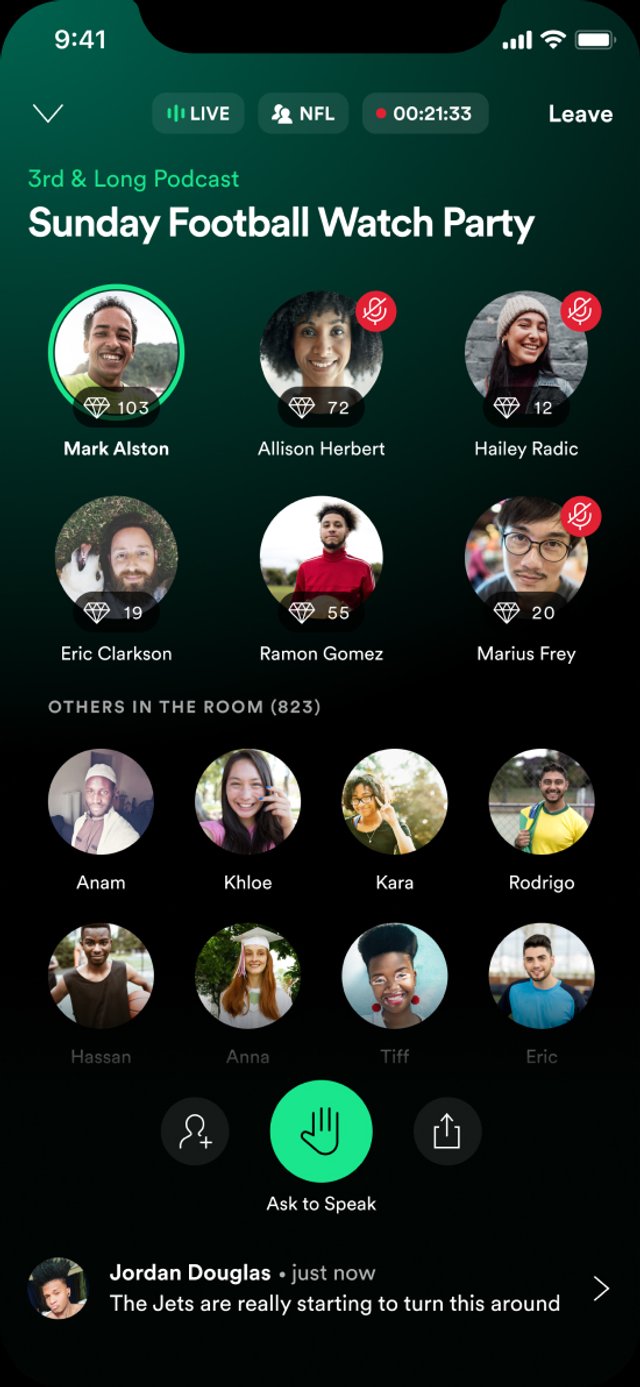 Spotify เปิดตัว Green Room แอปโซเชียลเน้น Voice Chat พูดคุยกันสด ๆ ...