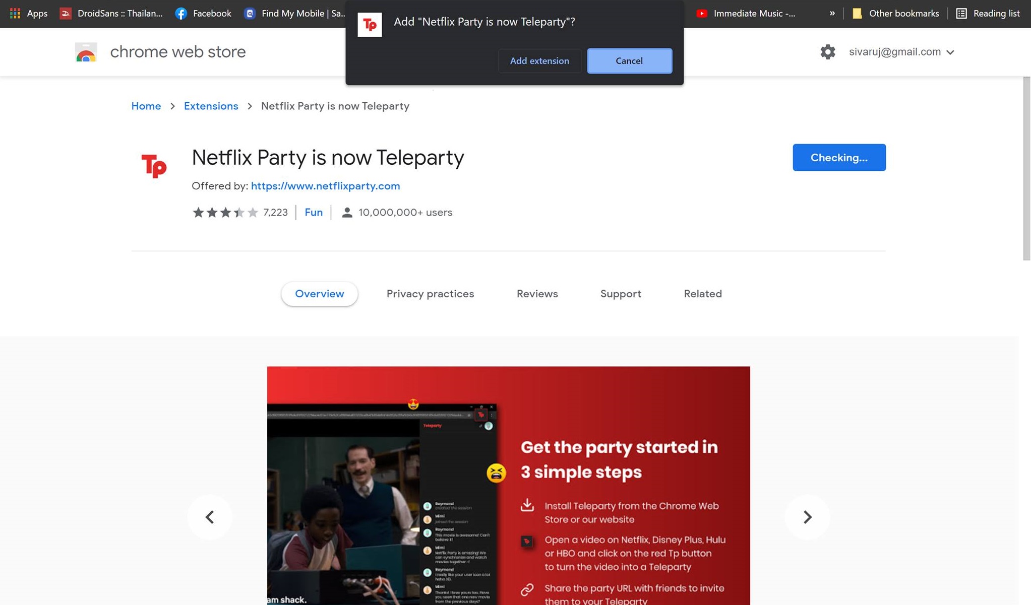 ล็อกดาวน์ไม่เหงาใจ ด้วย Teleparty ฟีเจอร์เสริมสำหรับ Chrome เปิด ...