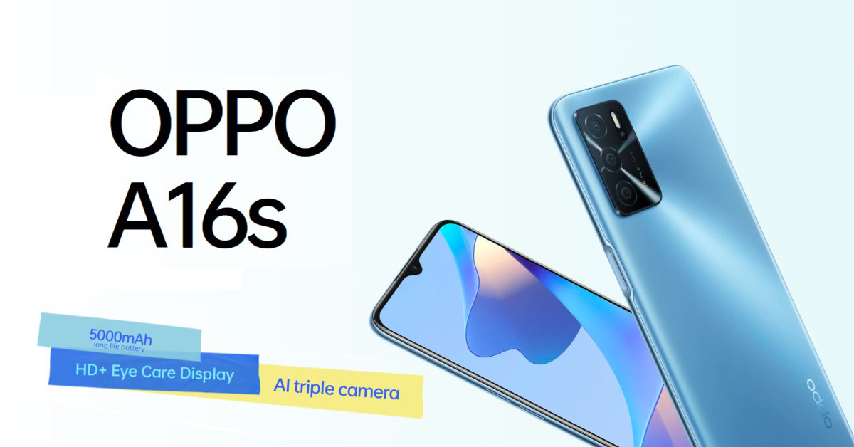 สเปค OPPO A16s มือถือรุ่นอัปเกรด มากับจอ 6.52 นิ้ว กล้องหลัง 3 ตัว แบต ...