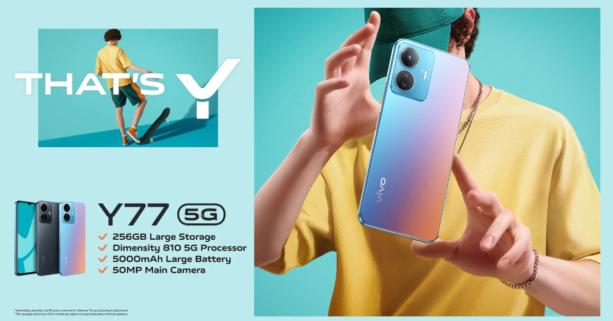 สเปค vivo Y77 5G มากับ Dimensity 810 ความจุ 256GB กล้องหลังคู่ 50MP ...