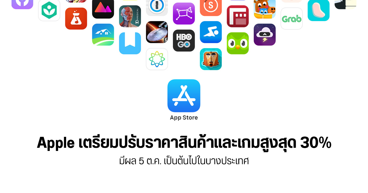 Apple ประกาศปรับราคาแอปและค่าบริการบน App Store ในยุโรปและเอเชียบางประเทศ | techfeedthai