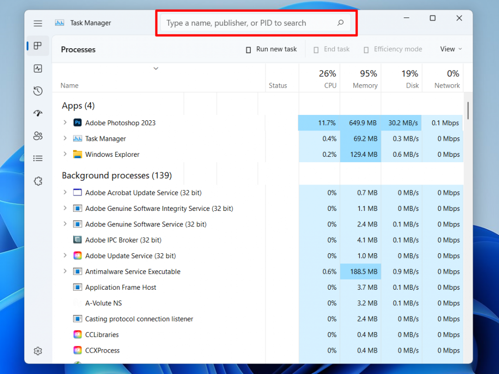 Windows 11 เตรียมเพิ่มช่อง Search บน Task Manager ใช้ค้นหาชื่อแอปทำงาน ...