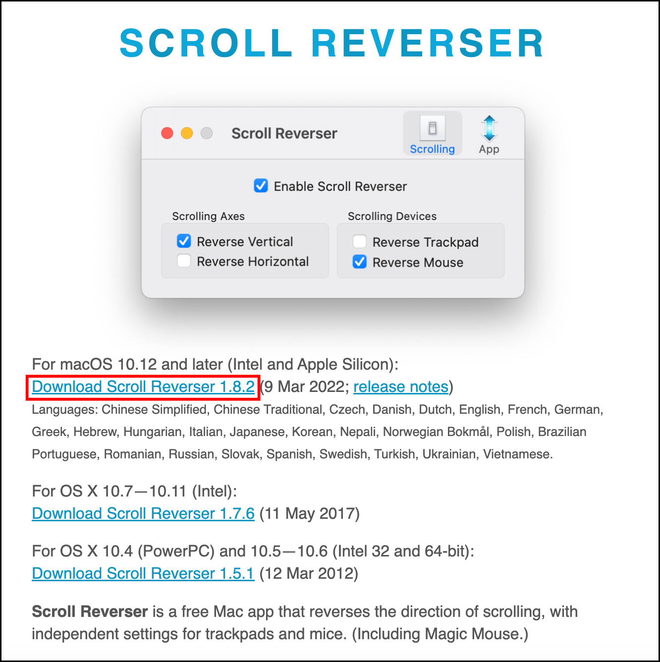 วิธีตั้งค่า scroll เมาส์และ trackpad บน Mac ให้ขึ้นลงเหมือน Windows (เลื่อนในทิศทางสลับกัน ...