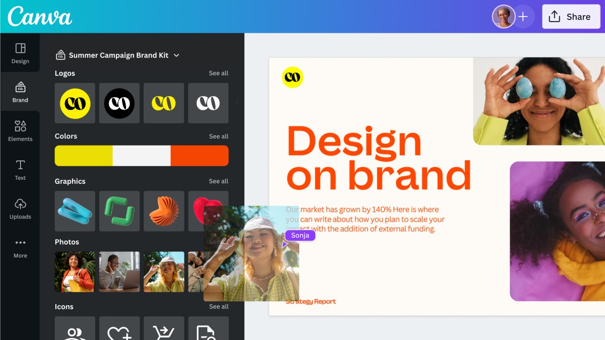 Canva เปิดตัวเครื่องมือ AI Assistant ช่วยแต่งกราฟิก สร้างสไลด์ แปลภาษา ใช้ได้แล้ววันนี้ | DroidSans