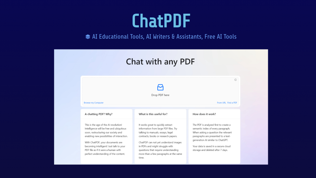 แนะนำ | ChatPDF แปลง pdf เป็นแชทบอท ถาม-ตอบ ด้วย Open AI พร้อมสรุปคำตอบให้ ไม่ต้องเสียเวลาอ่าน ...