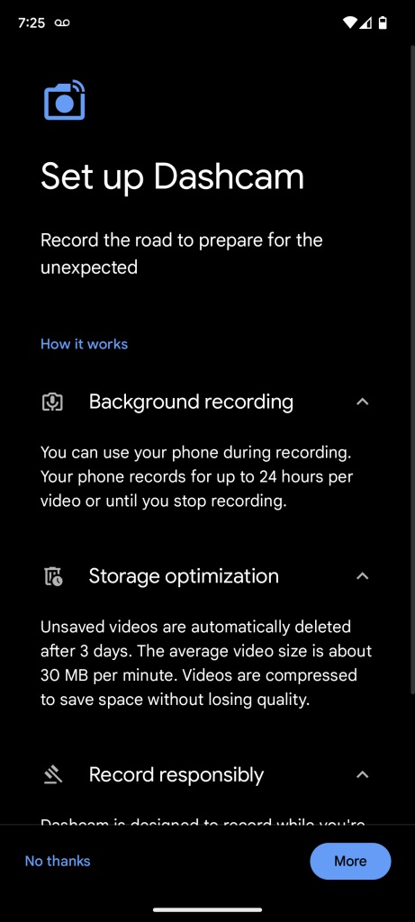 Google จะใส่ฟีเจอร์ Dashcam แปลงมือถือ Android ให้เป็นกล้องติดรถยนต์ได้ | techfeedthai