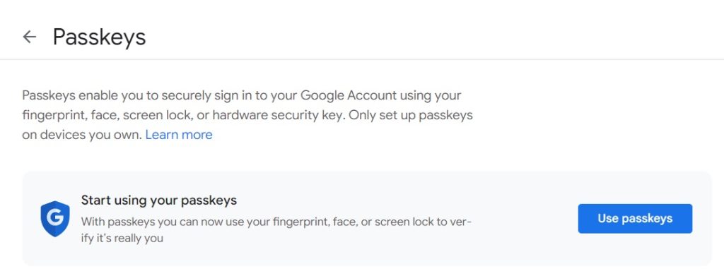 Google เปิดระบบ Passkeys ให้เลือกใช้สแกนนิ้วมือ, สแกนหน้า, PIN เพื่อเข้าบัญชี แทนการใส่ Password ...